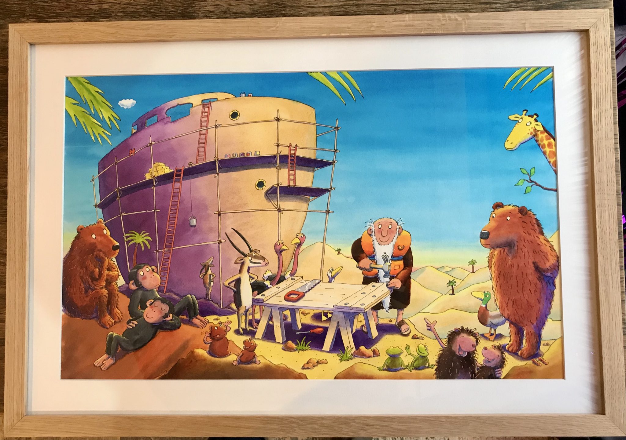 All Afloat on Noah’s Boat: Page 4/5 – Framed – The Book Nook