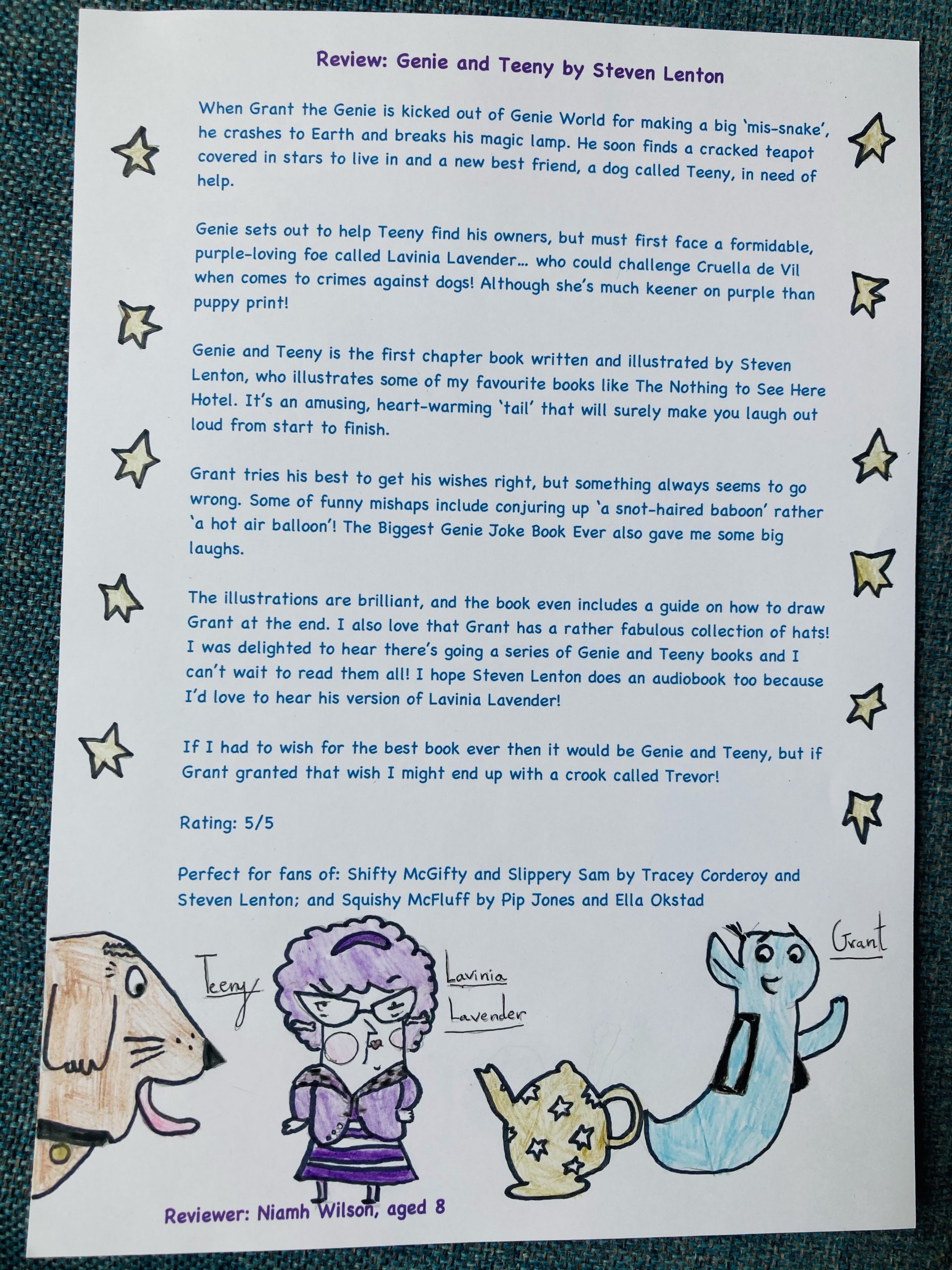 Genie and Teeny by Steven Lenton, reviewed by Niamh – The Book Nook