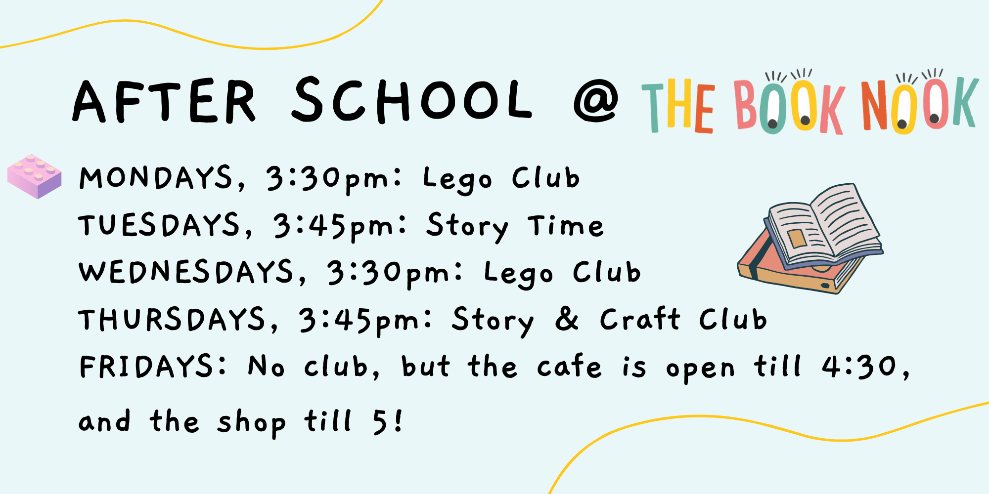 Events at The Book Nook – The Book Nook